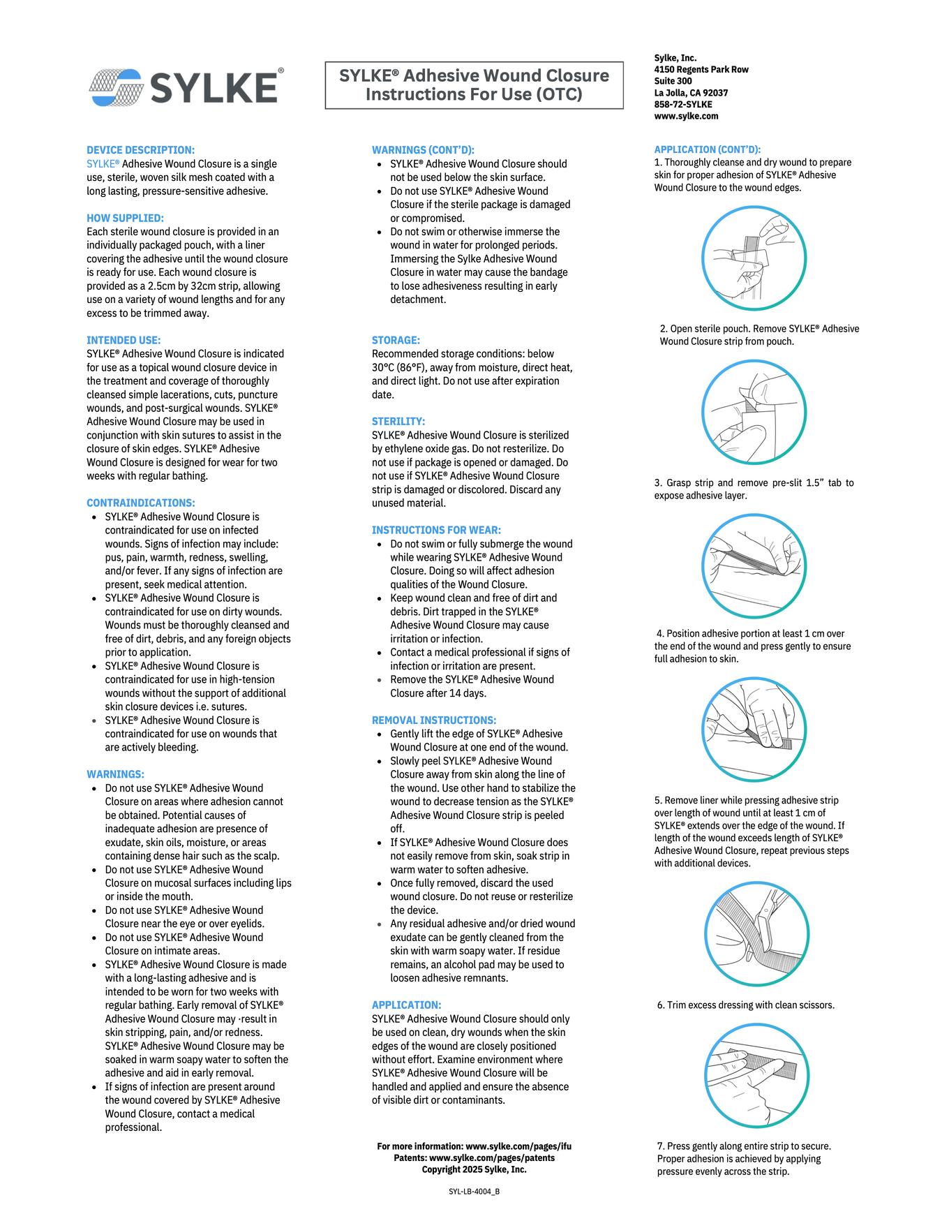 Instruction of Use (IFU) – SYLKE®