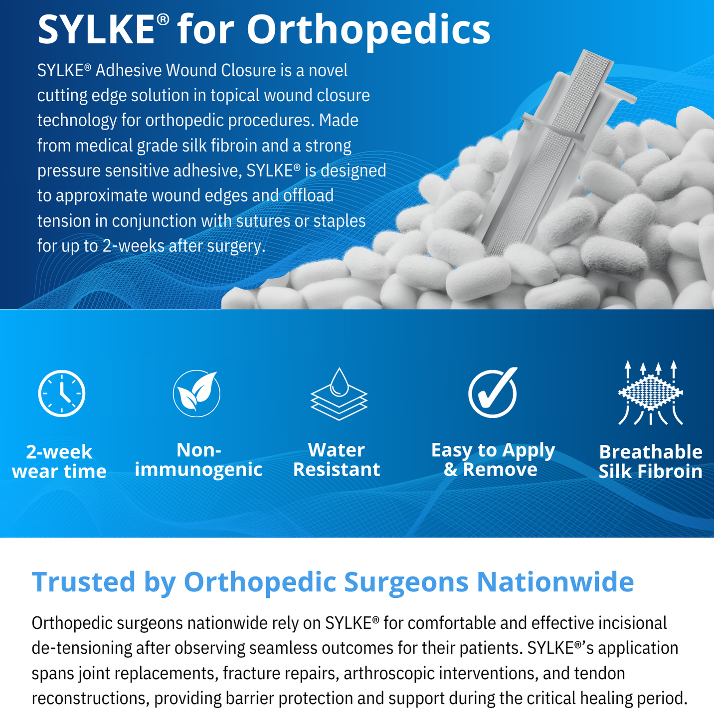 SYLKE® Adhesive Wound Closure | SYLKE®