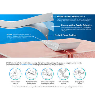 SYLKE® Adhesive Wound Closure | SYLKE®